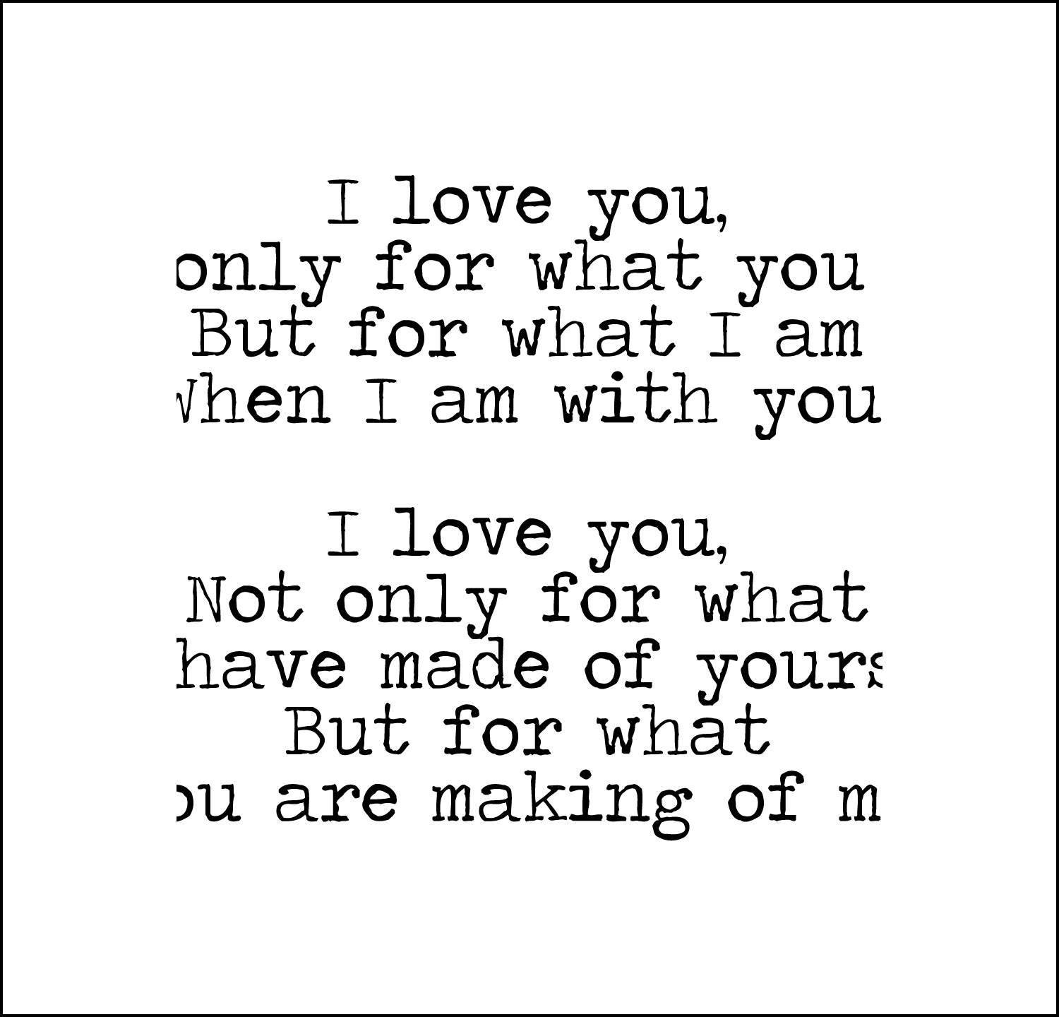 Roy Croft Printable Love Poetry 'I Love You' Instant Download Romantic ...