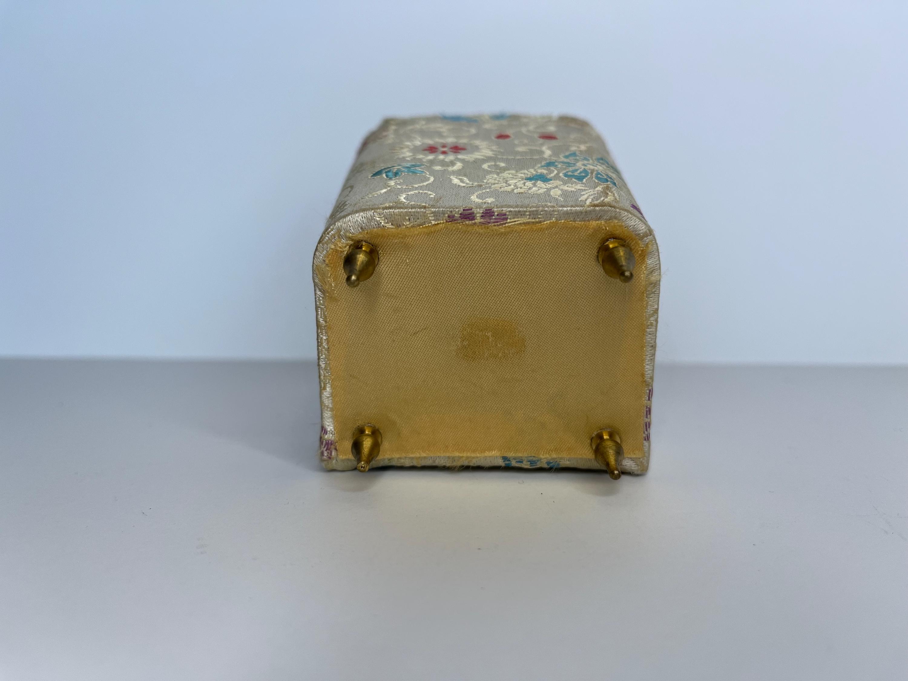 1960s Ideal Petite Princess Salon Wing Chair - White Brocade (1:16 ...