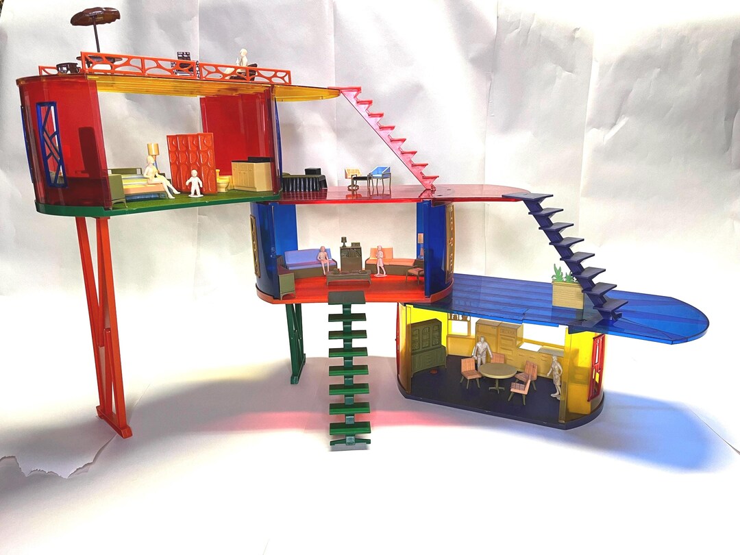 Vintage 1960s Marx Ultra Contemporary Aka Imagination Dollhouse W ...
