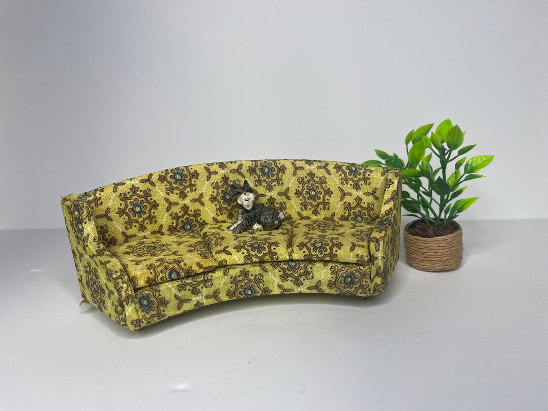 1960s Ideal Petite Princess Salon Curved Sofa Clone - "redbox" Brand (1 ...