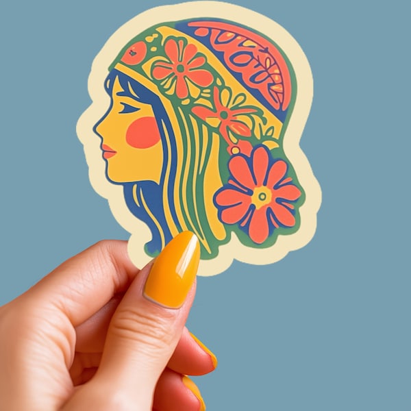 Hippie Stickers - Etsy