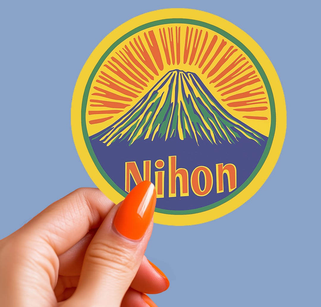 Mount Fuji Sticker Fujisan Nihon Japan Travel Decal Japanese Souvenir ...