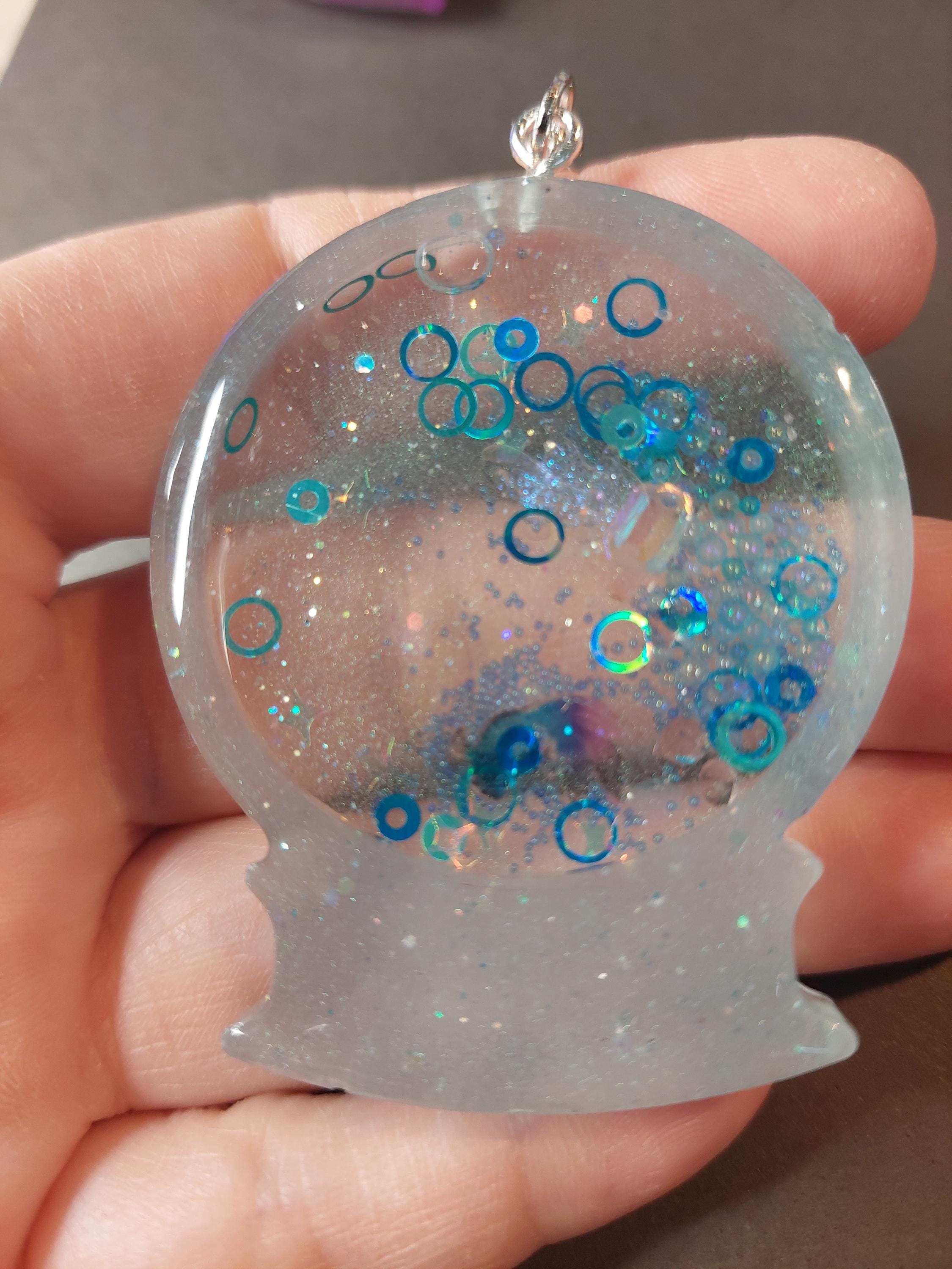 Resin Keychain Shaker Snow Globes - Etsy