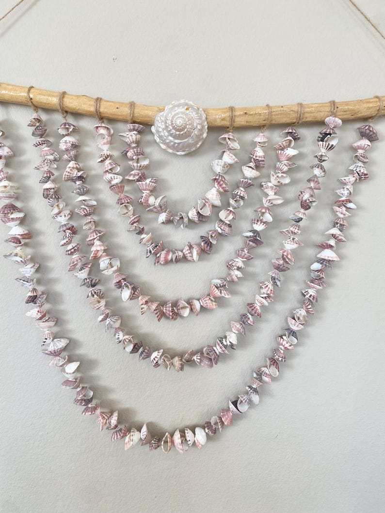 Hanging Seashell Rope Wall Decor - Etsy