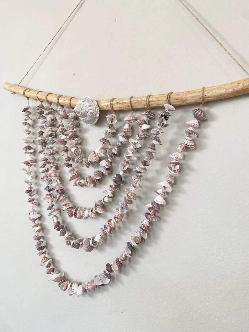 Hanging Seashell Rope Wall Decor - Etsy