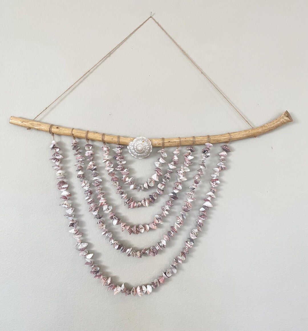 Hanging Seashell Rope Wall Decor - Etsy