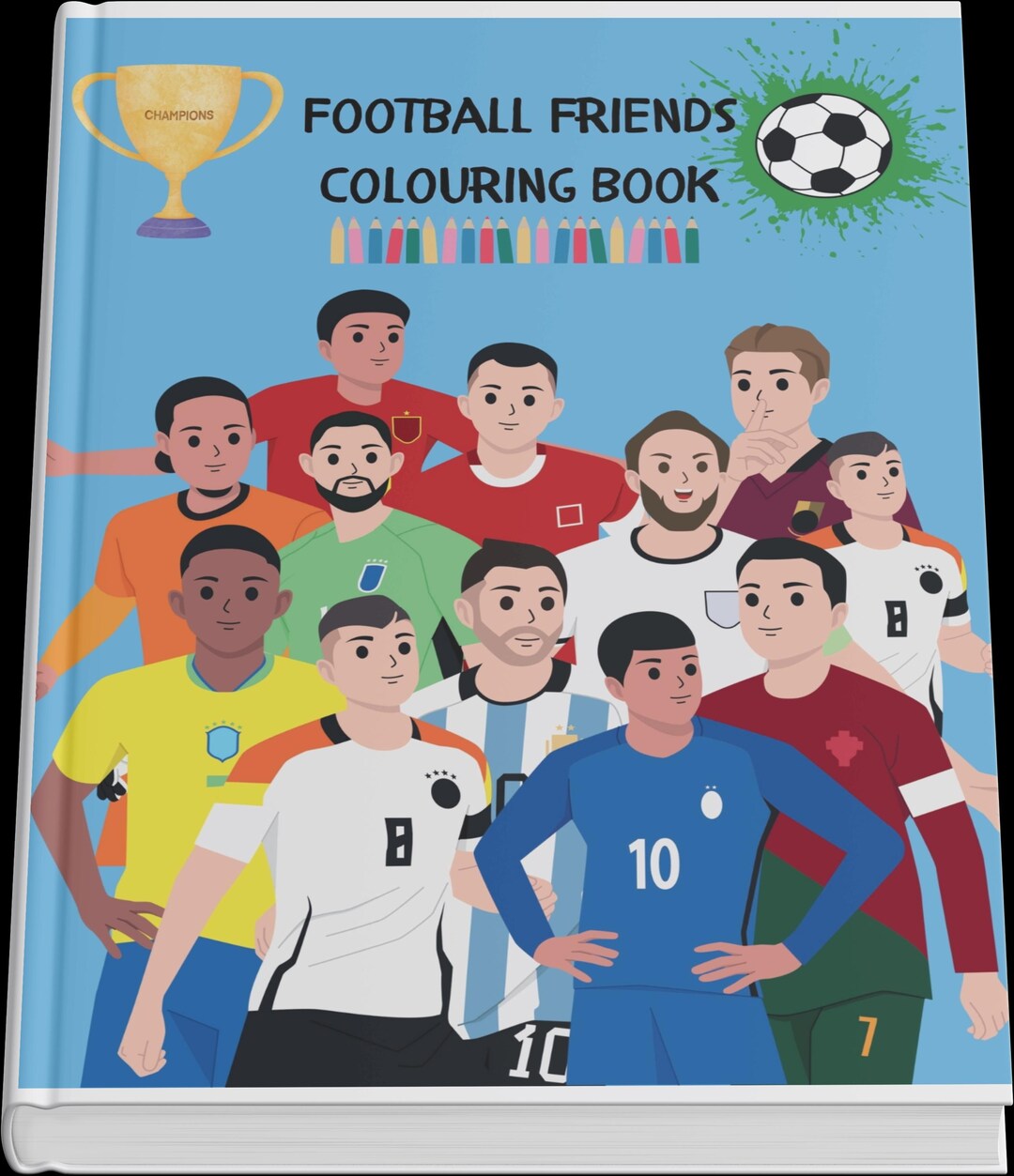 Half Term Colouring Book, Football Colouring Book for Kids, Kids ...