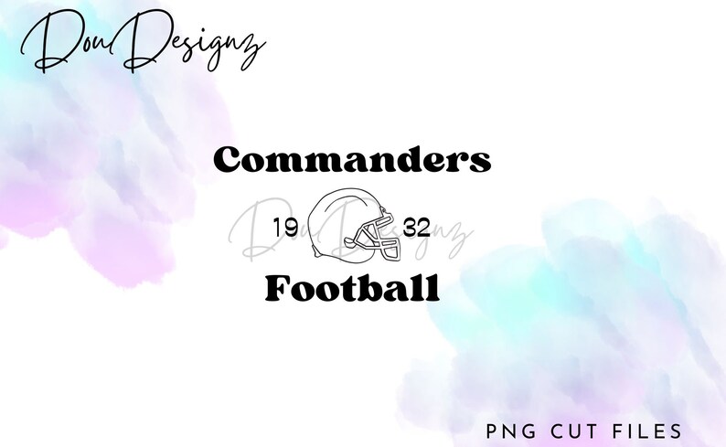 Commanders Football PNG SVG Cut Files - Etsy
