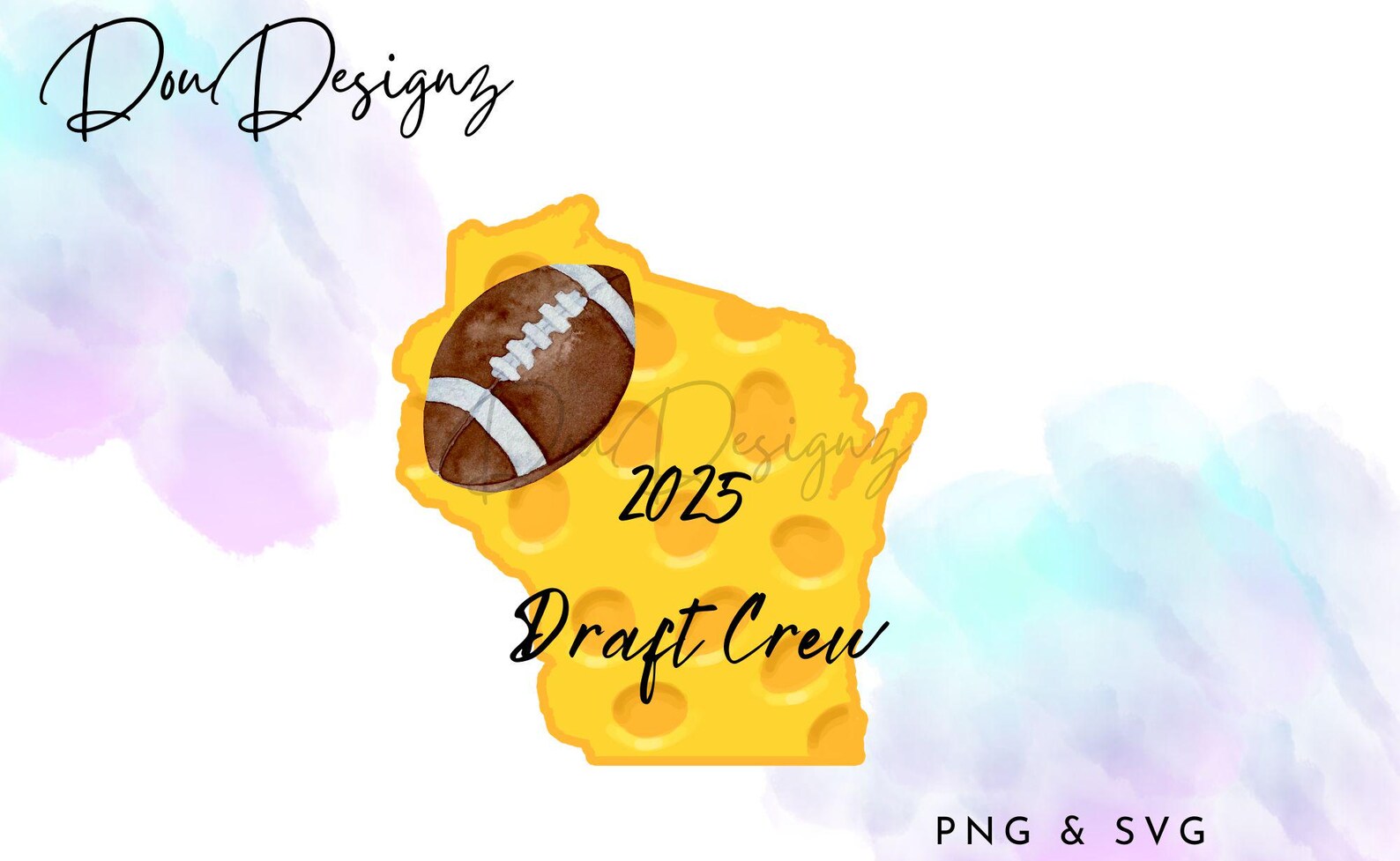 2025 Football Draft Cheesehead State SVG PNG - Etsy