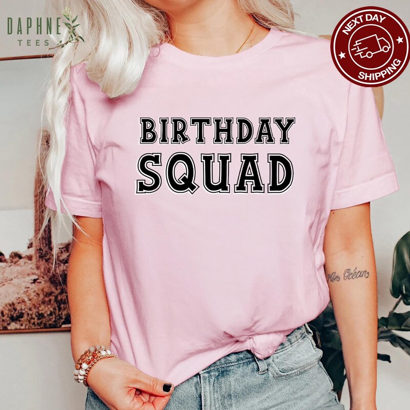 Birthday Squad Shirt - Etsy