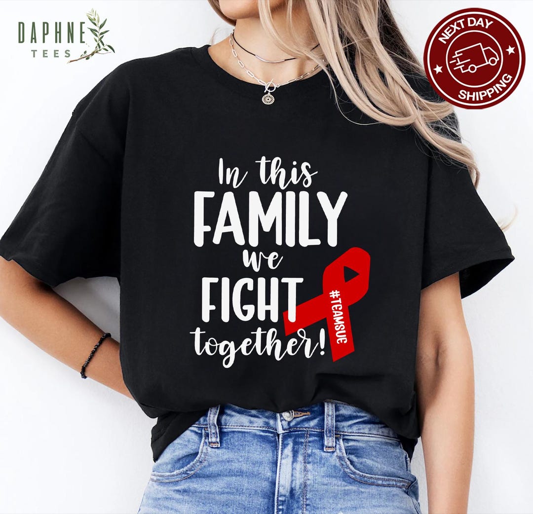 Comfort Colors in This Family We Fight Together, Custom Blood Cancer ...
