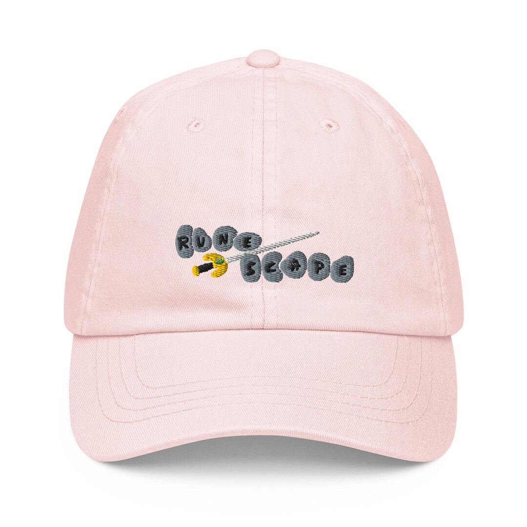 Old School Runescape Pastel Baseball Hat, Handmade Embroidered Cotton ...