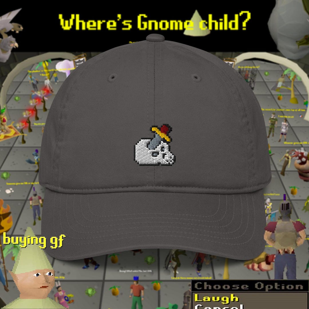 Old School Runescape Slayer 100% Organic Cotton Hat, Handmade ...