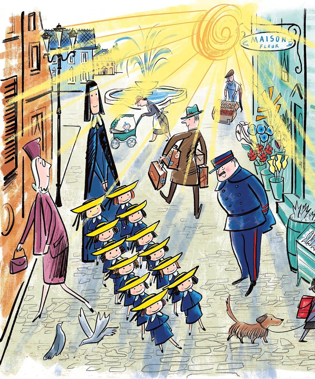 Miss Clavel is Walking All Twelve of the Girls to School in the Early ...