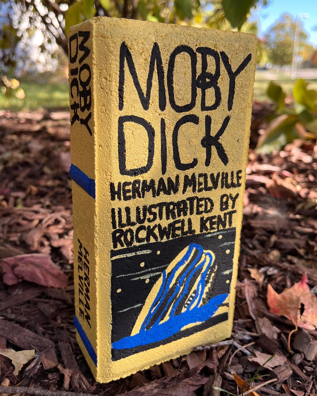 Book Brick: Moby Dick by Herman Melville - Etsy