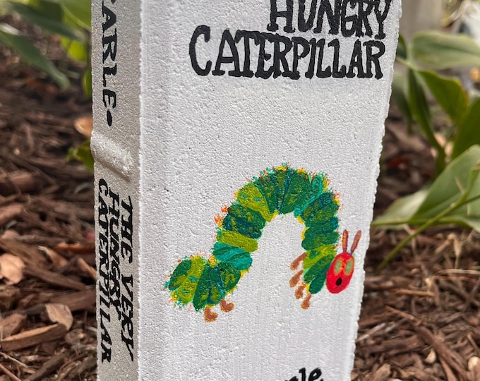 Book Brick: the Very Hungry Caterpillar by Eric Carle - Etsy