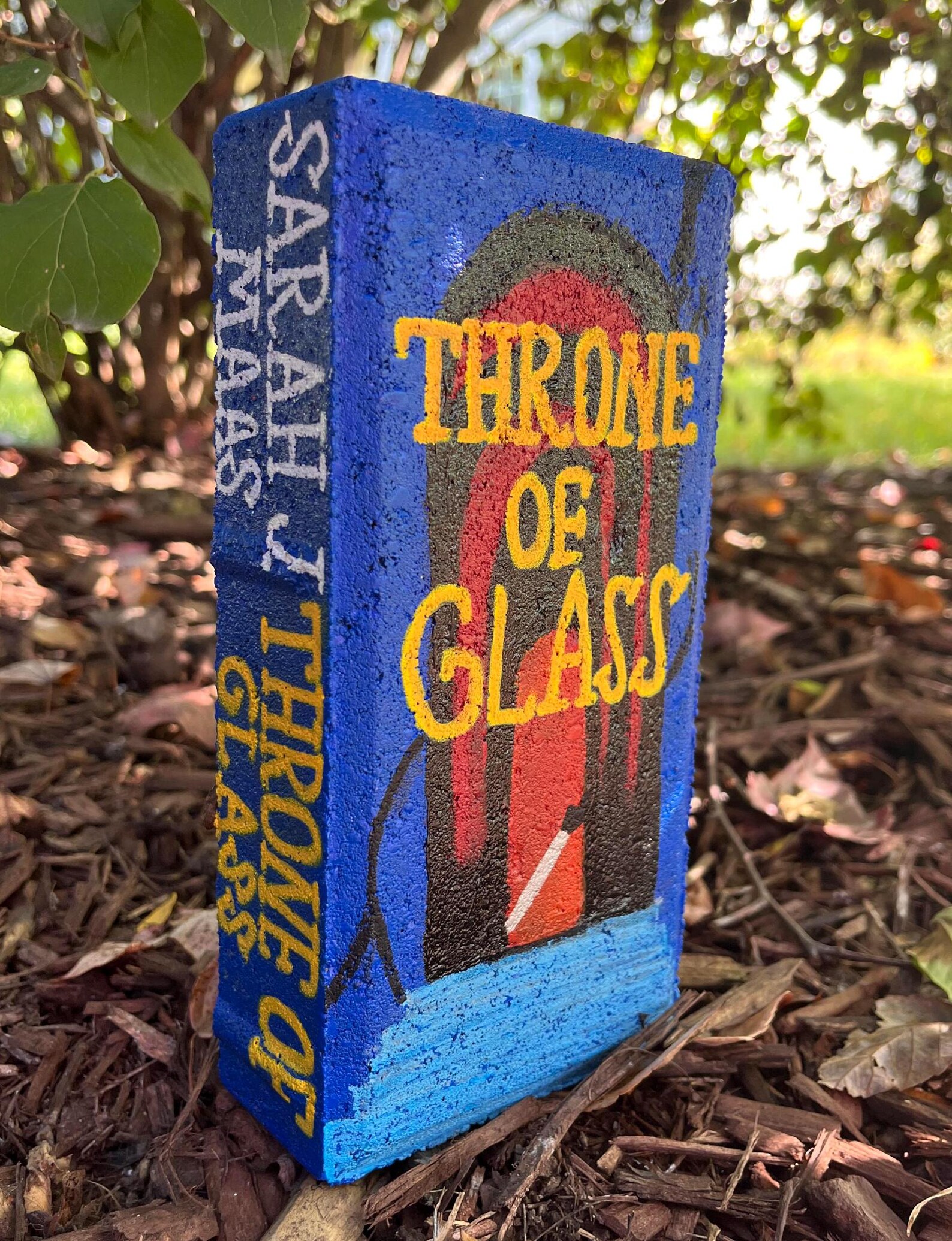 Book Brick: Throne of Glass by Sarah J. Maas - Etsy