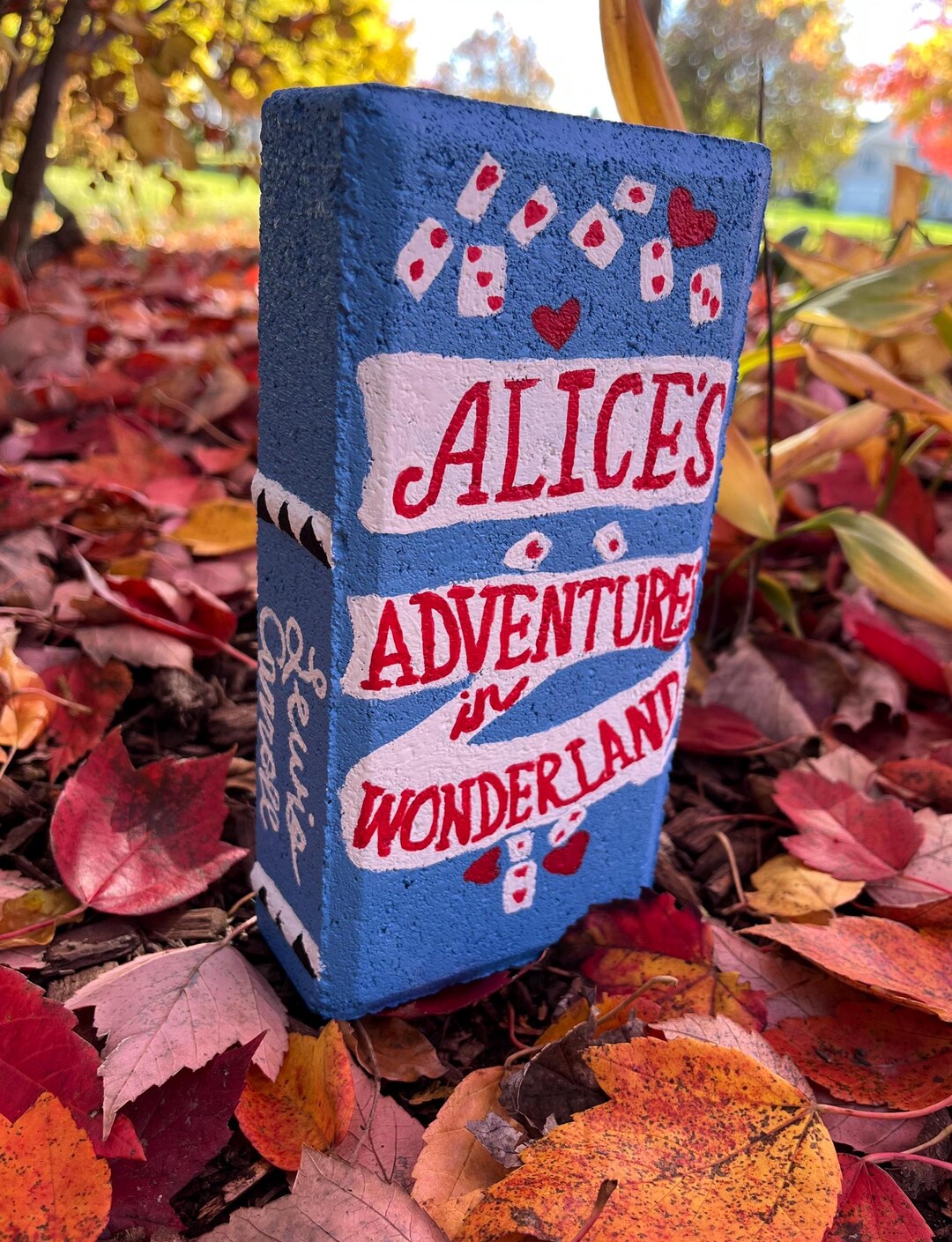 Book Brick: Alice's Adventures in Wonderland by Lewis Carroll - Etsy