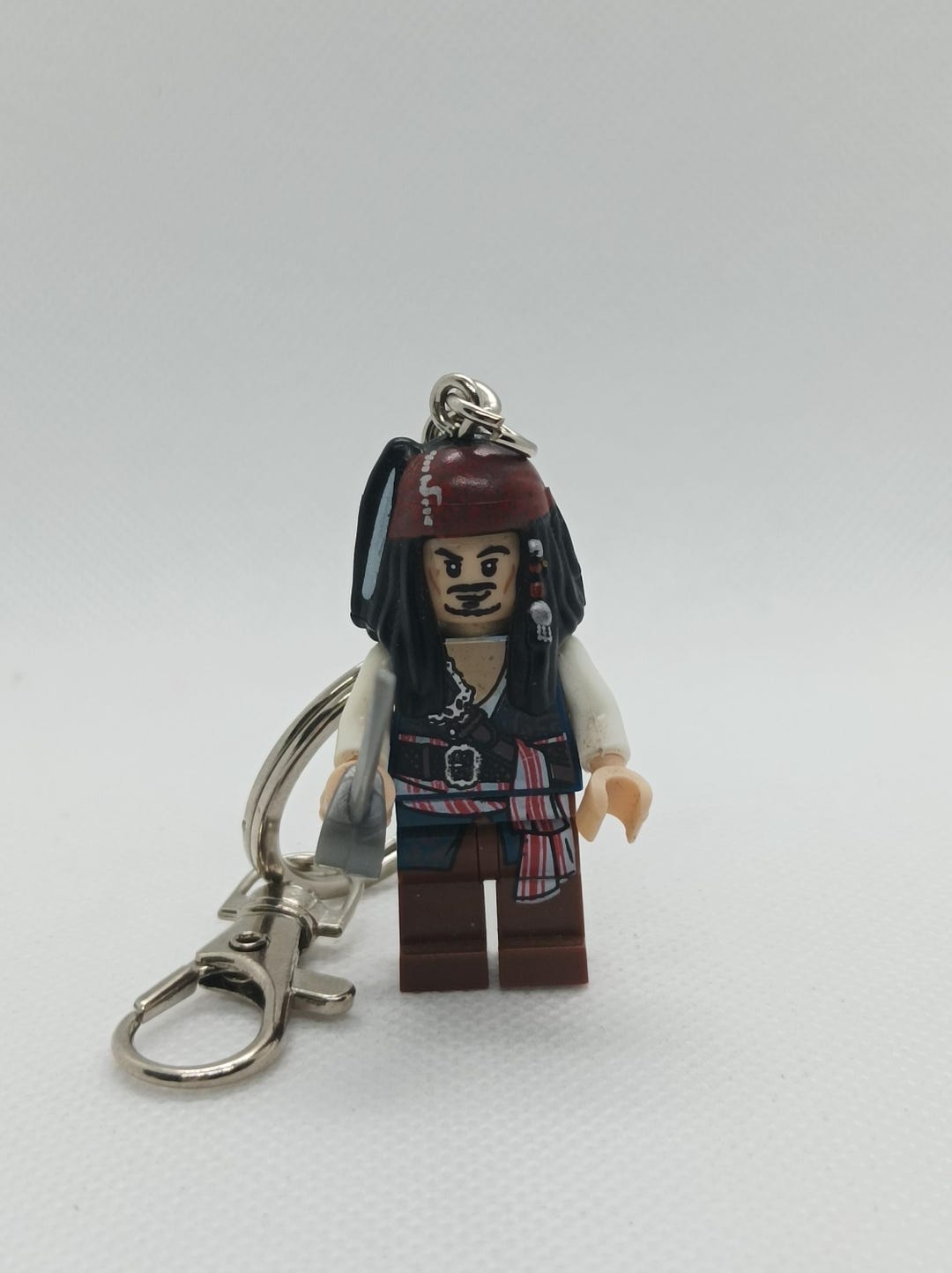 Captain Jack Sparrow Pirates of the Caribbean Mini Figure Keyring ...