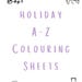 Holiday A-Z Colouring Pages - Digital Download - Etsy