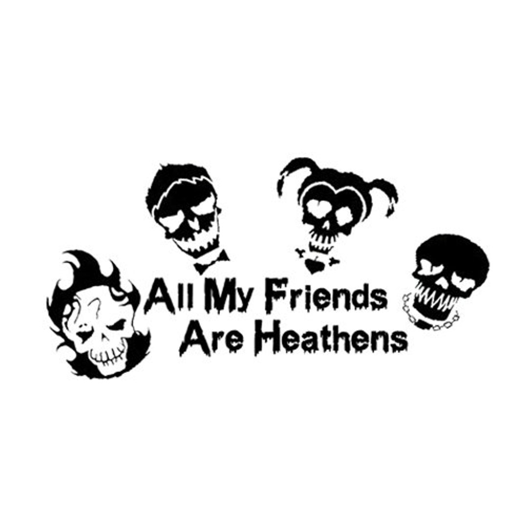 Vinyl Decal Heathens Suicide Squad, 21 Pilots Lyric 5.75w X 3hfree ...