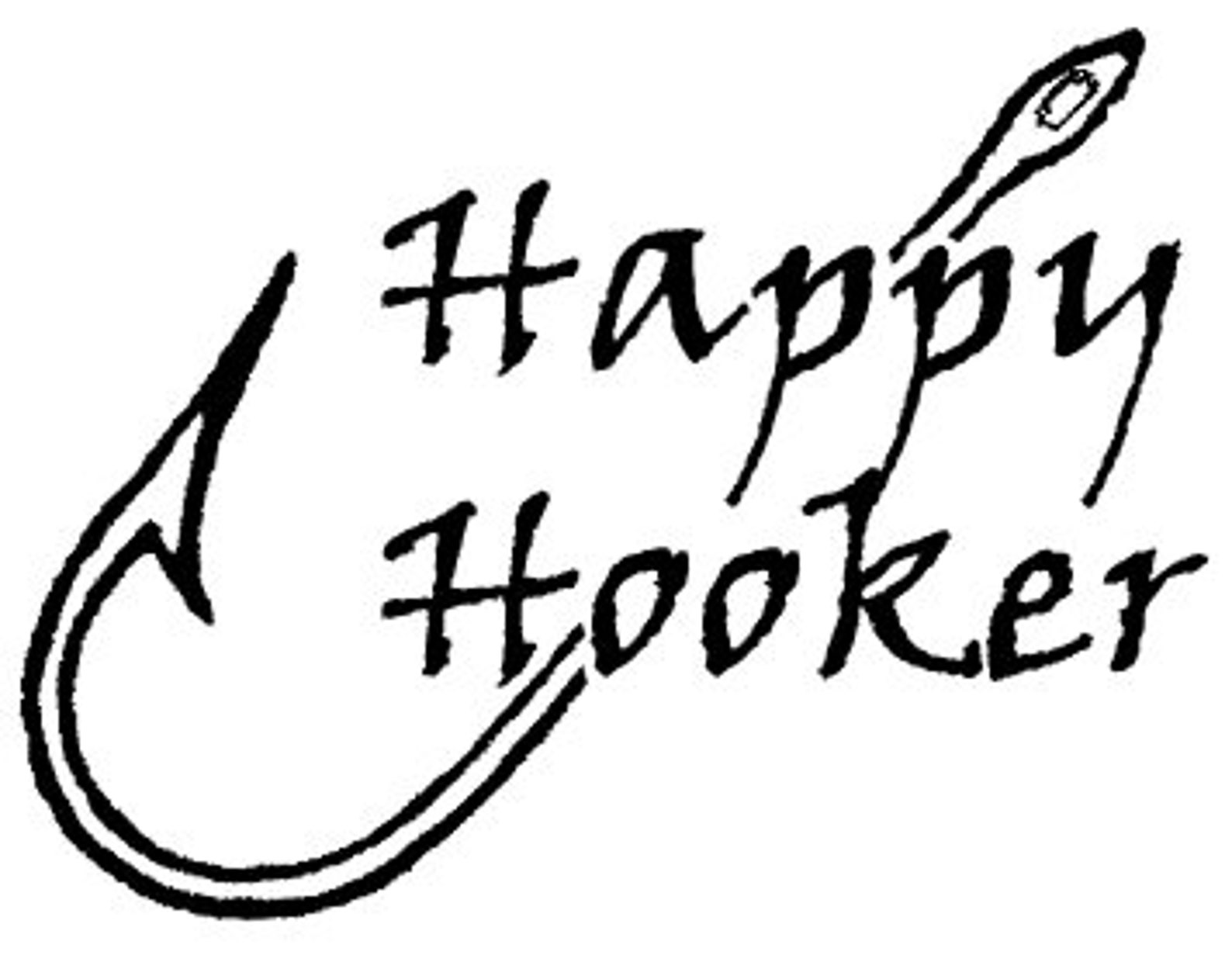 Vinyl Decal Happy Hooker Fish Hook 3 X 4 - Etsy
