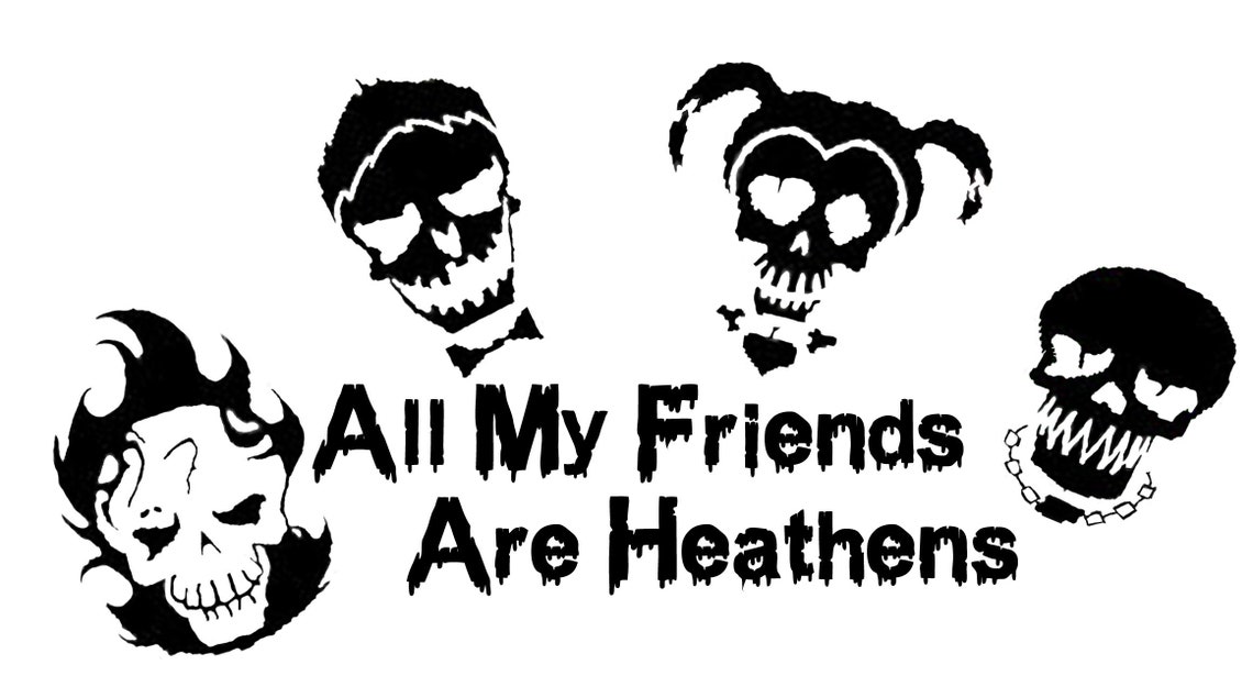 Vinyl Decal Heathens Suicide Squad 21 Pilots Lyric | Etsy