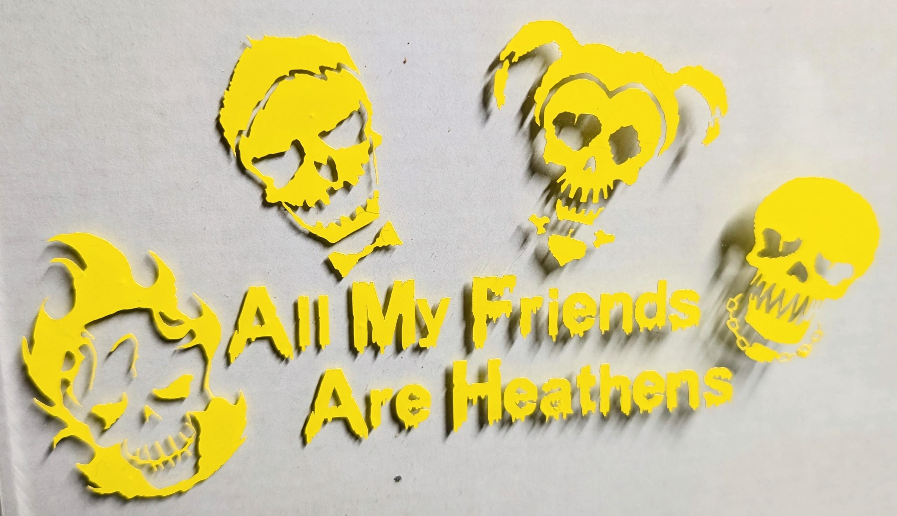 Vinyl Decal - Heathens - Suicide Squad, 21 Pilots Lyric 5.75"w X 3"h - Etsy