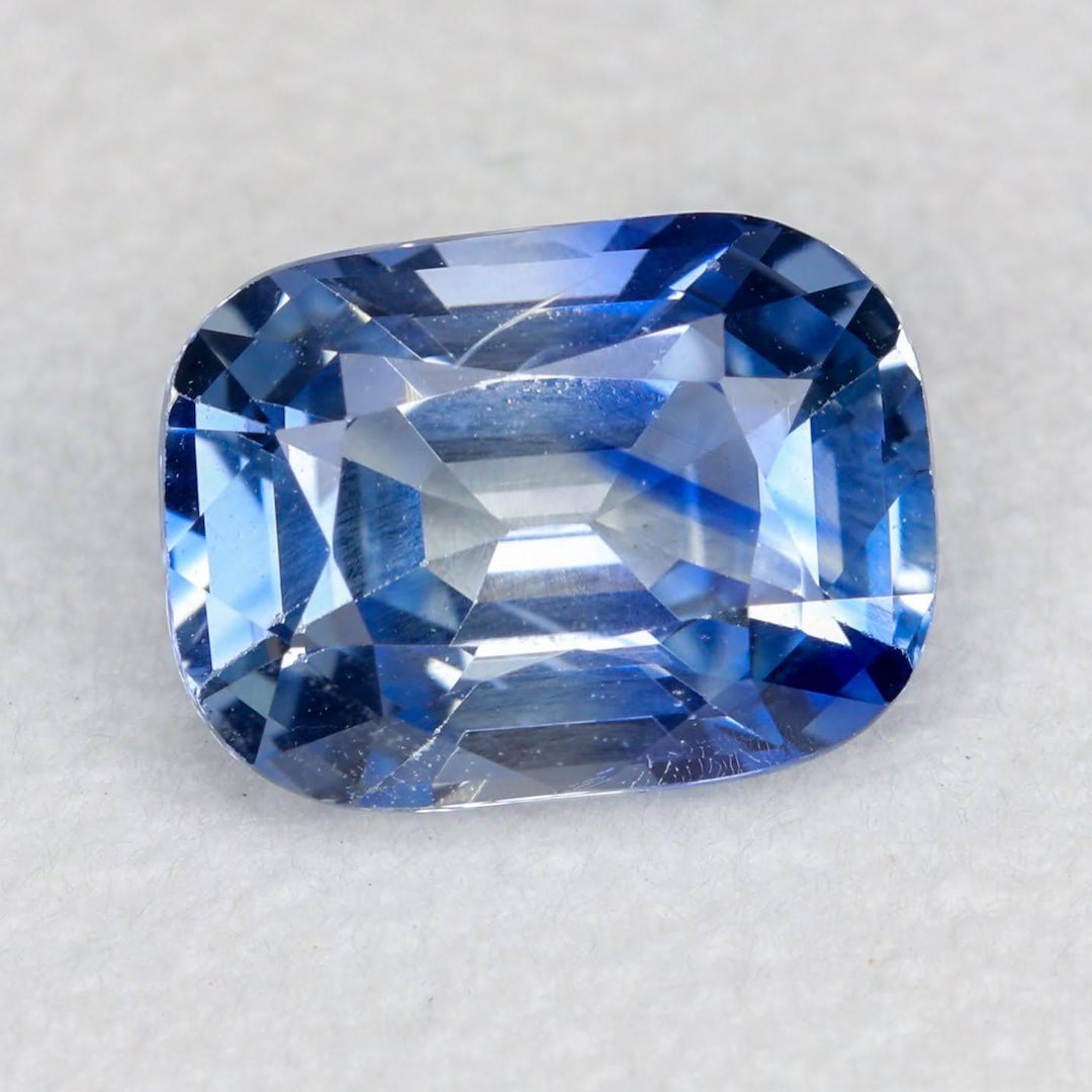 1.62 Carats Blue Sapphire Stone Fancy Cushion Cut Natural Sri Lankan ...