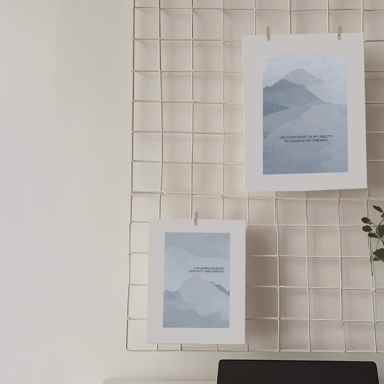 Printable Positive Affirmation Cards, Japandi Silhouette Art, Zones of ...