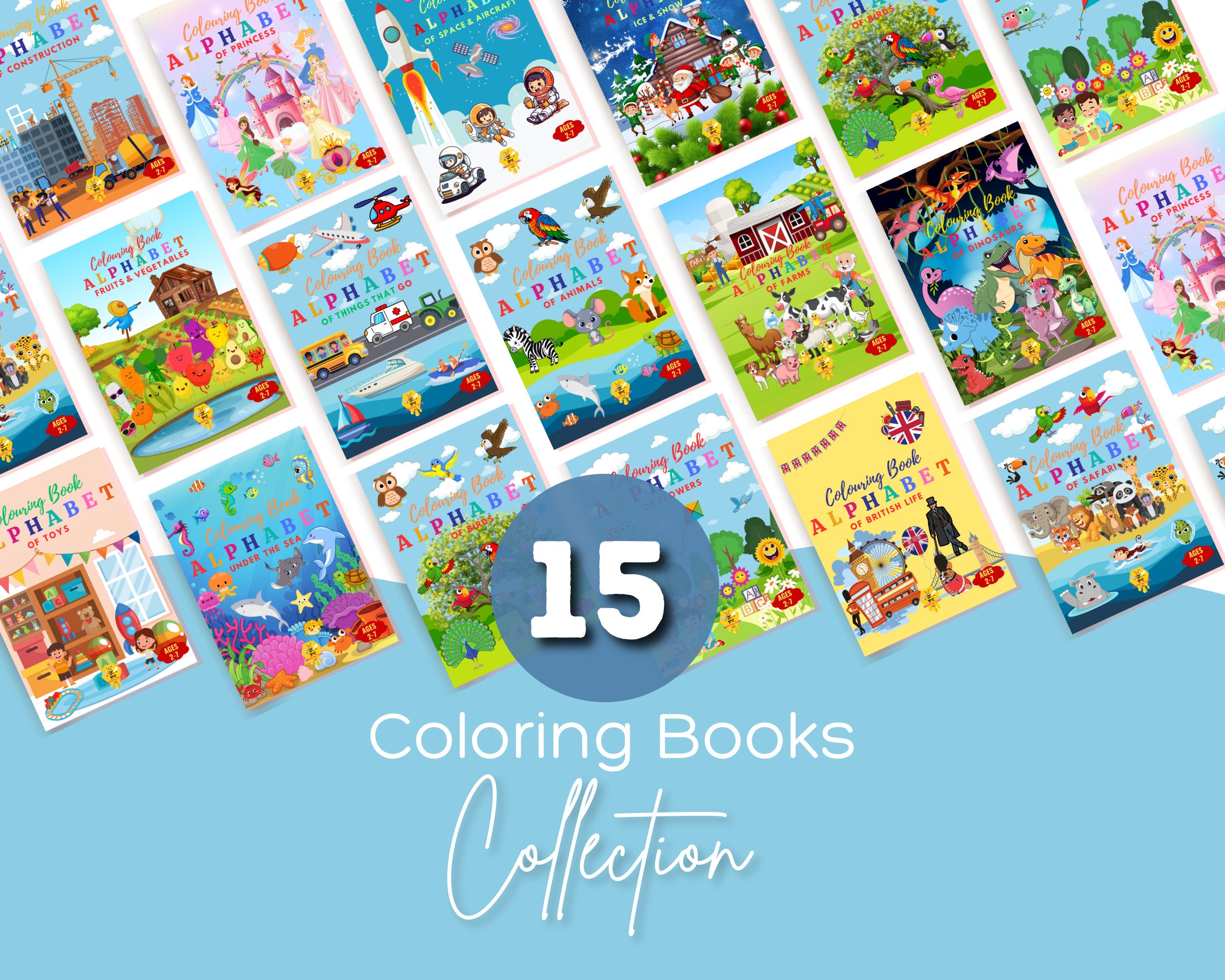 Construction Abcs: an Alphabet Coloring Book Discover and Color Your ...
