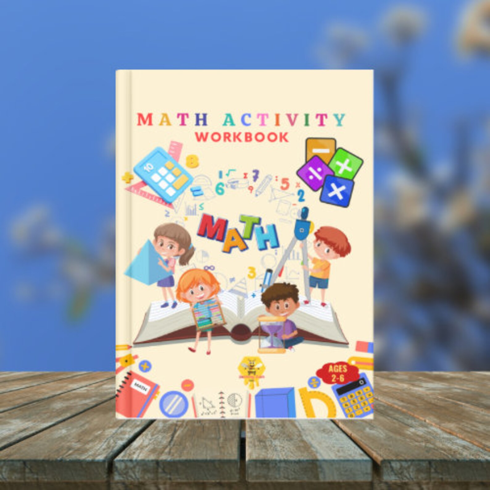 Math Activity Workbook: 25 Engaging Pages of Coloring, Addition ...