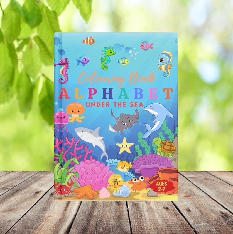 Ocean Abcs: an Alphabet Coloring Book Dive and Color Your Way Through ...