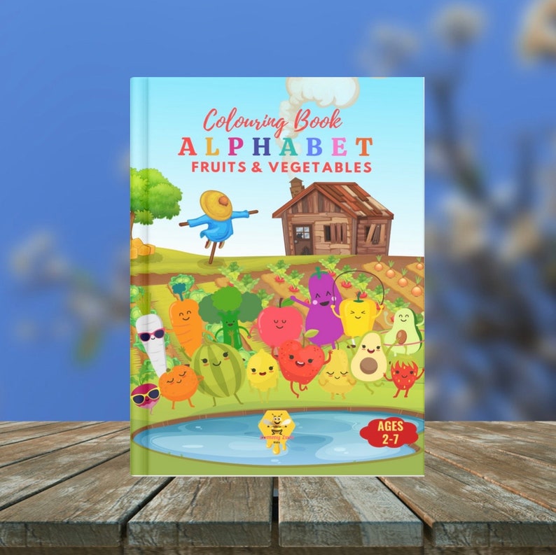 Healthy Abcs Coloring Book of Fruits and Vegetables Discover and Color ...