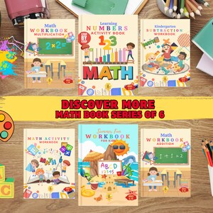 Math Activity Workbook: 25 Engaging Pages of Coloring, Addition ...