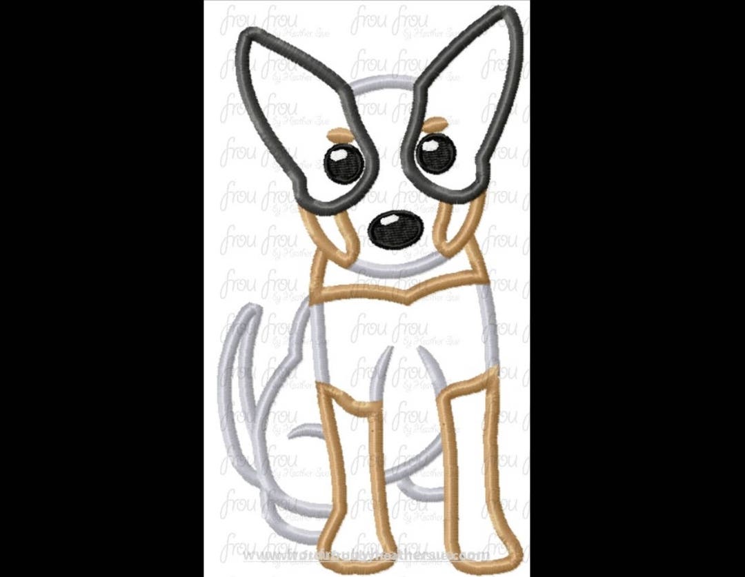 Blue Heeler Dog Digital Embroidery Design Machine Applique 4"-16" - Etsy