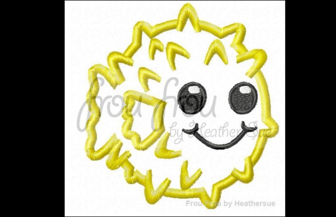 Cute Puffer Fish Applique Machine Embroidery Design 4x4, 5x7, 6x10 - Etsy
