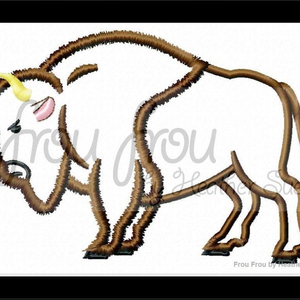 Buffalo Applique - Etsy