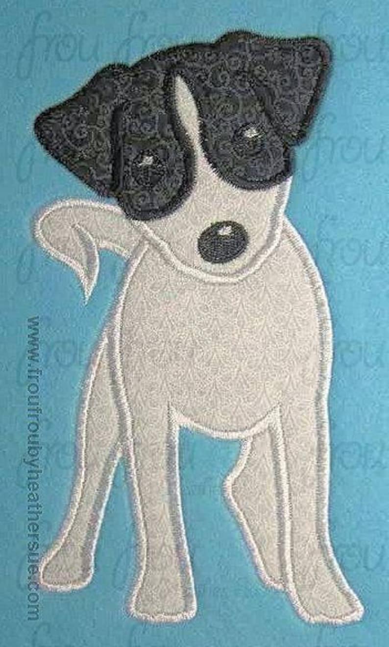 Jack Russell Dog Digital Embroidery Design Machine Applique - Etsy