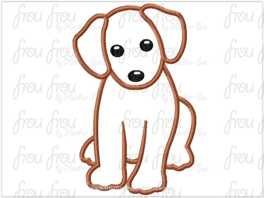 Lab Dog Digital Embroidery Design Machine Applique 4"-6x10" - Etsy