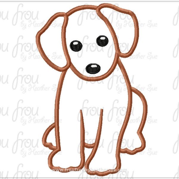 Lab Applique Design - Etsy