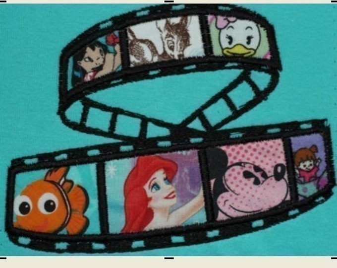 Movie Film Strip Machine Applique Embroidery Design, Multiple Sizes ...