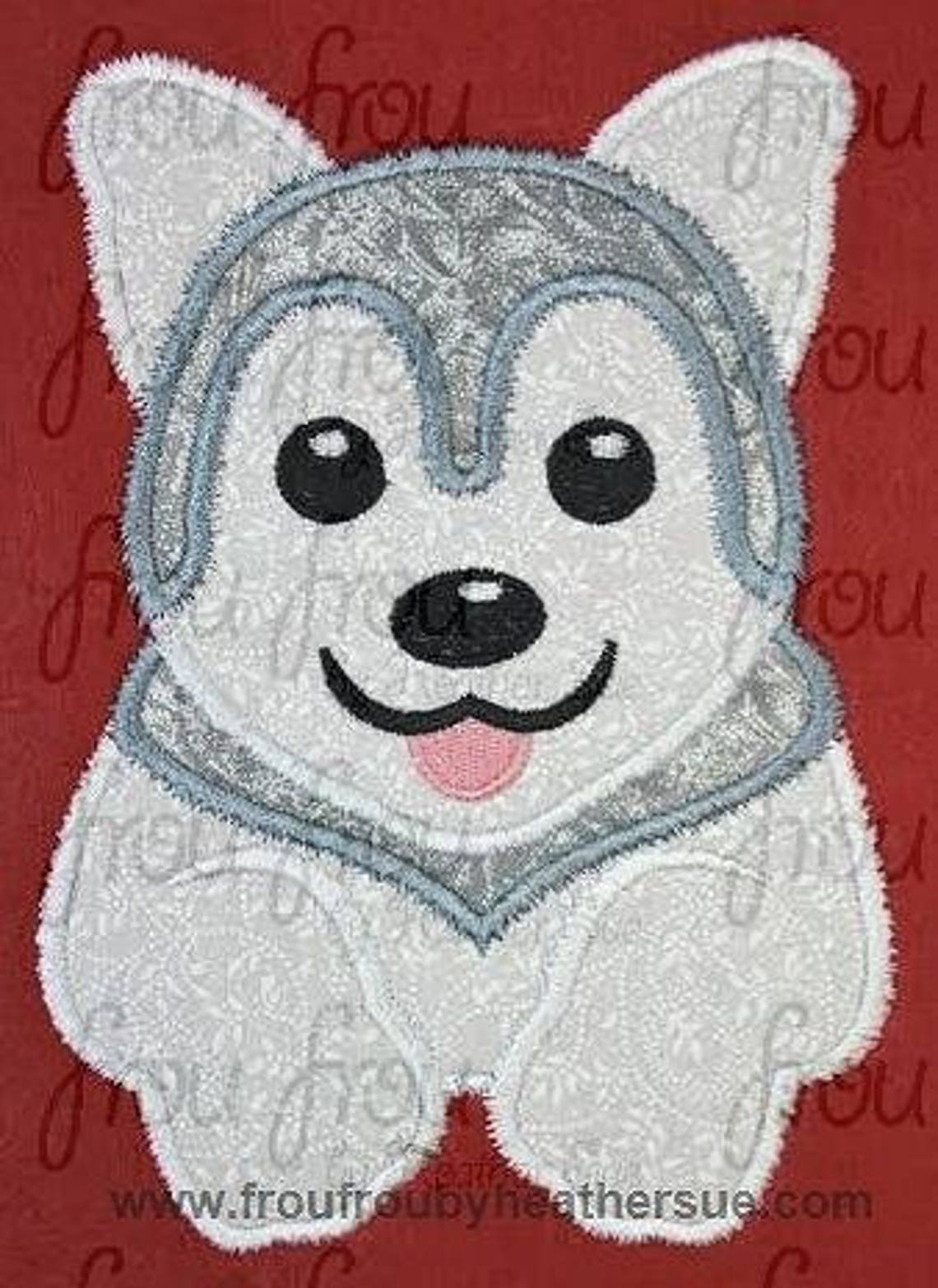Husky Dog Digital Embroidery Design Machine Applique 4"-6x10" - Etsy