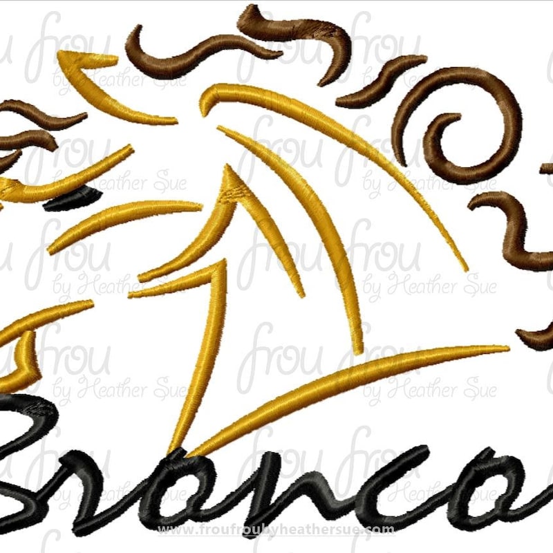 Broncos Embroidery - Etsy