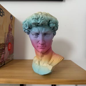 Head of Michelangelo's David | Color | Gradient | Bust | Renaissance ...