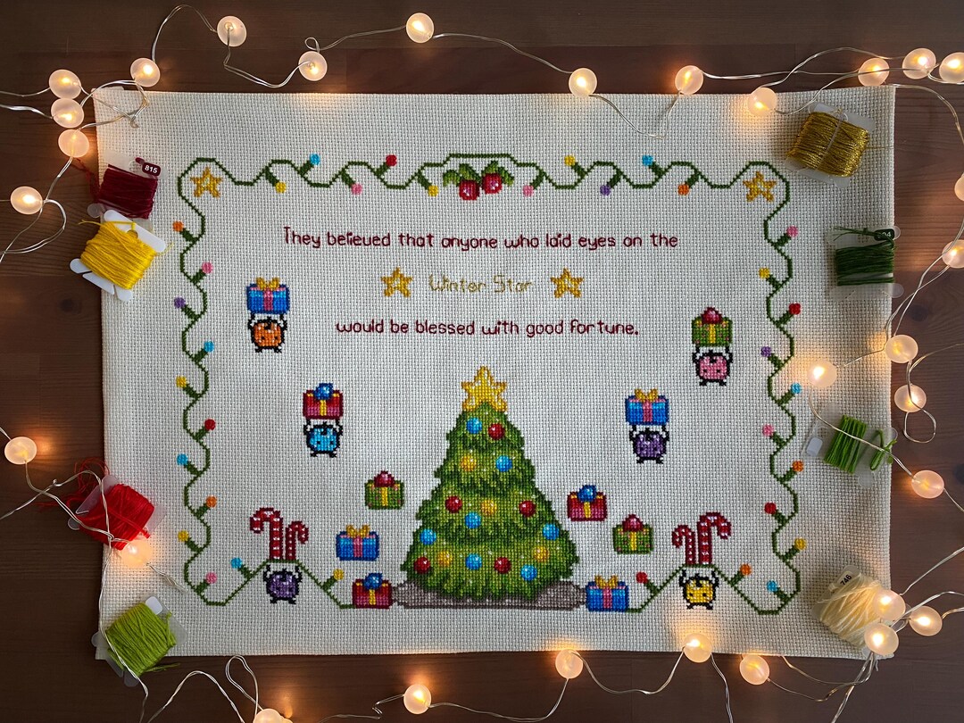 PDF Cross Stitch Pattern: Stardew Valley Feast of the Winter Star ...