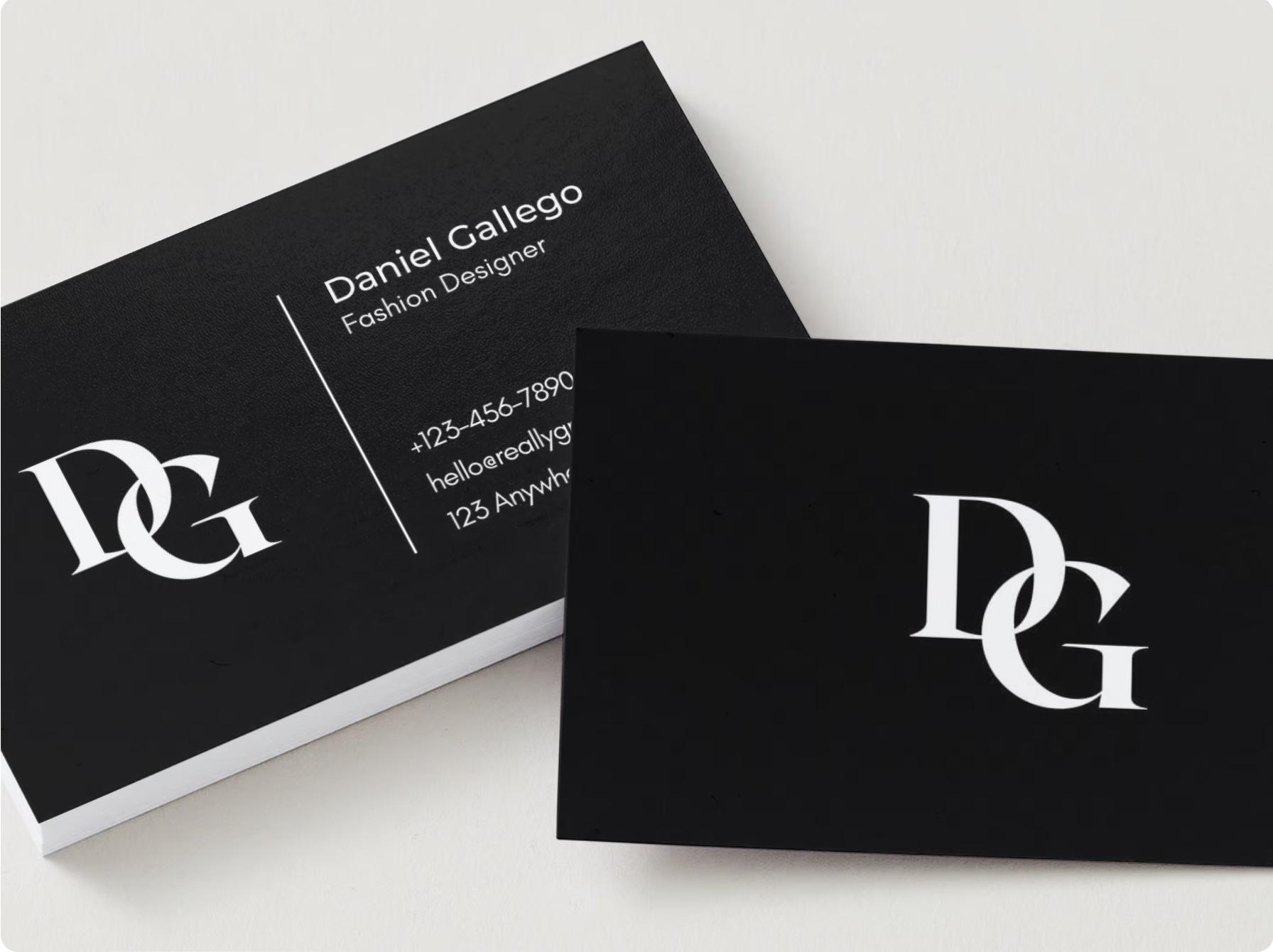 Minimalist Business Card Template: Editable Canva Design (instant ...