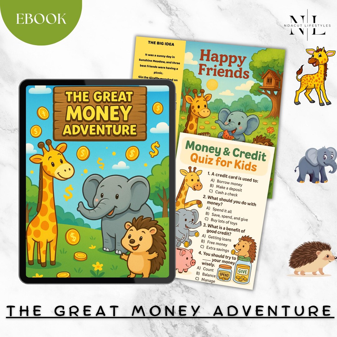 Kids' Financial Literacy Storybook & Workbook: Money Adventure ...