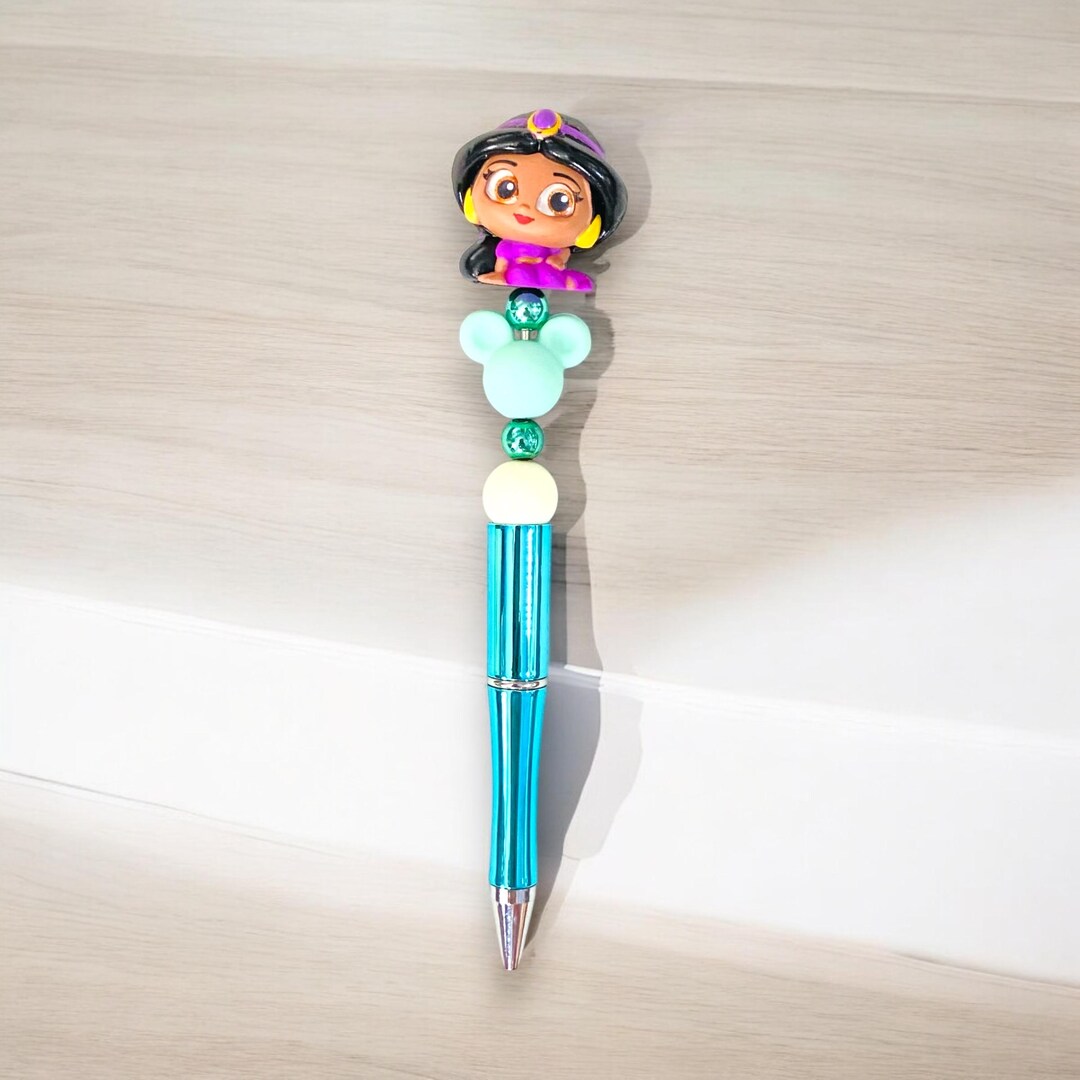 Disney Inspired Aladdin Princess Jasmine Character Doorable Beaded Pen ...