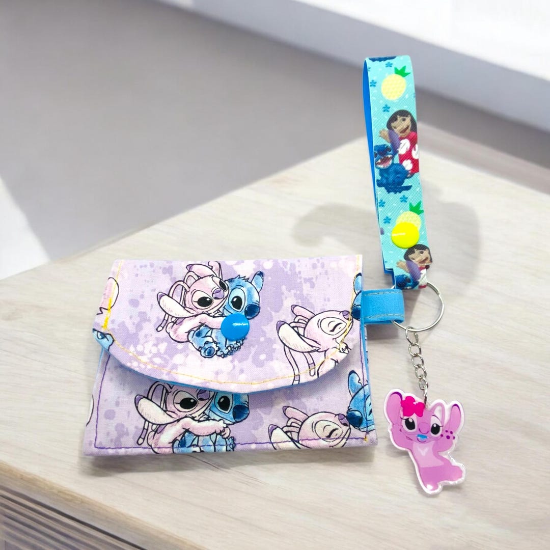 Lilo & Stitch-inspired Accessory Pouch With Matching Strap and Angel ...